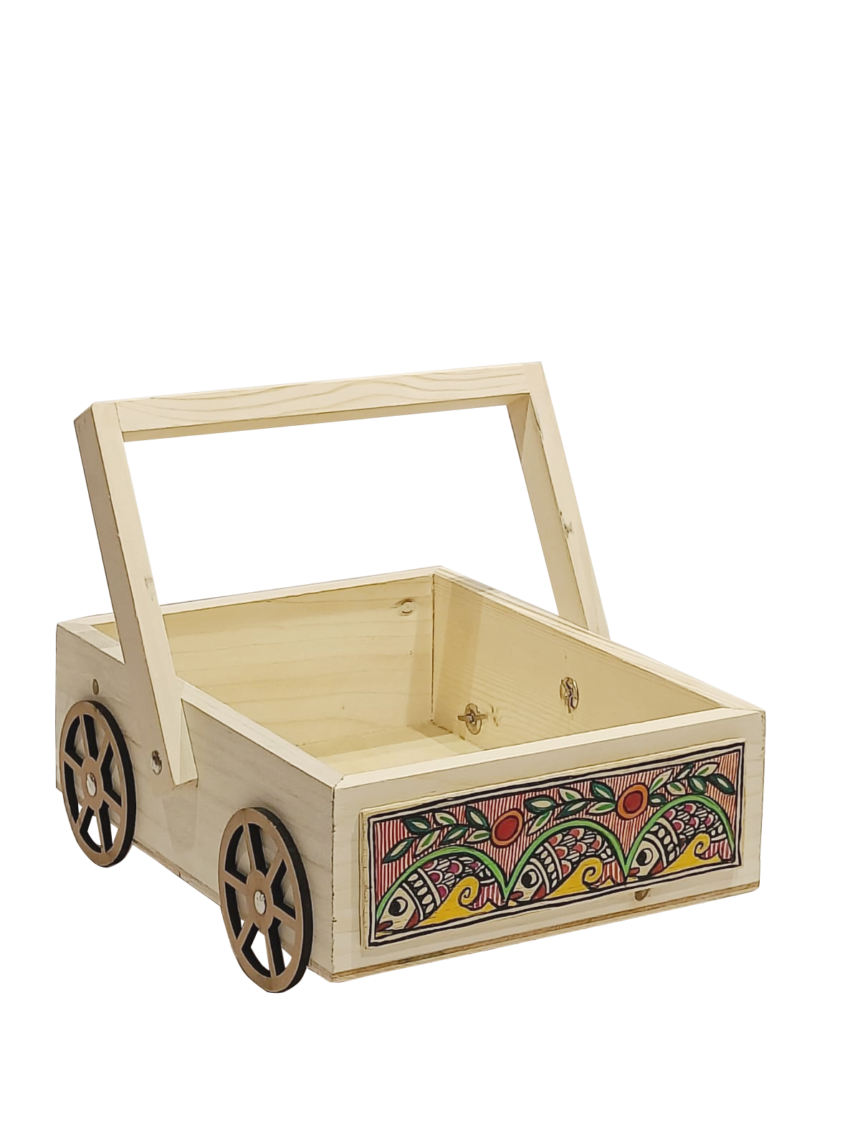 Handcrafted Pinewood Address Box – Tisser India